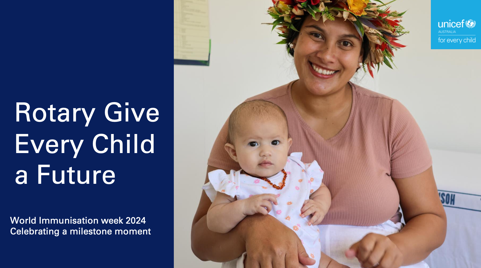 World Immunisation Week 2024: UNICEF highlights RGECAF - Rotary Give ...